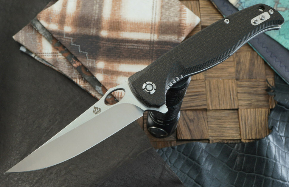 Складной нож QSP Knife Gavial QS126-D1, сталь D2, рукоять микарта