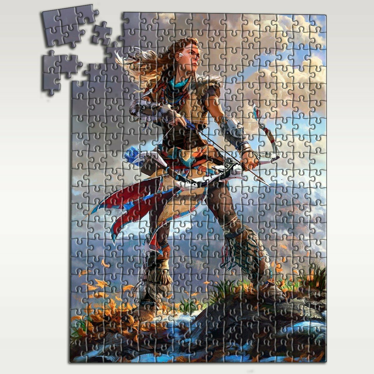 Пазл картонный А3: модель игра Horizon Zero Dawn - 8917 П