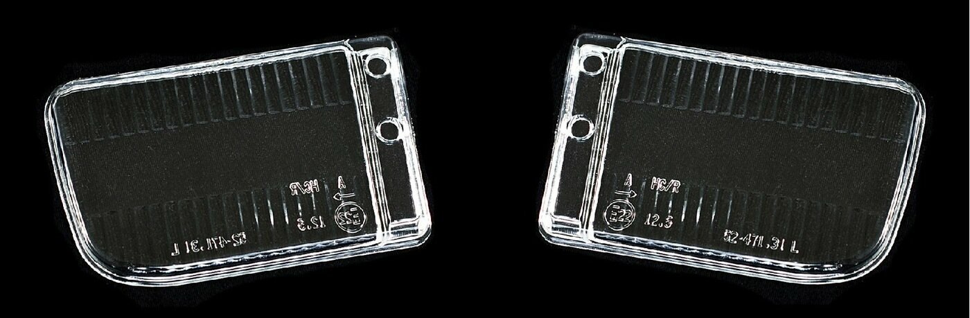 Стекло противотуманной фары BMW E30 левое и правое, комплект 2шт