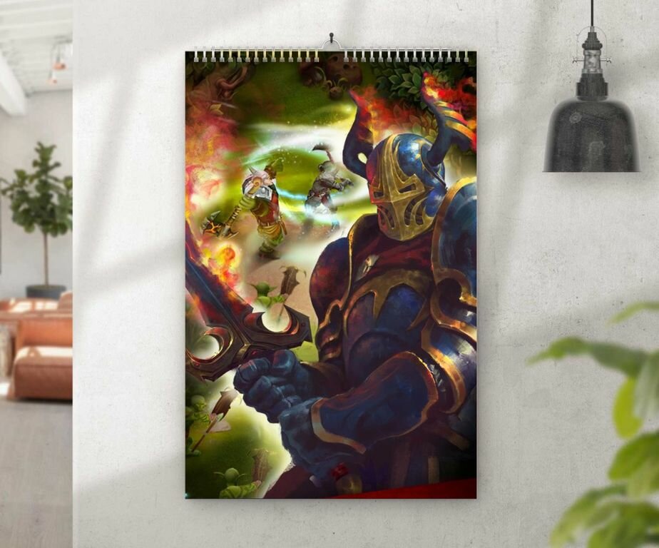 Календарь перекидной по игре Guild of Heroes, Гильдия Героев №12, А4