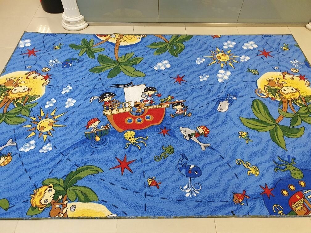 Детский ковер палас на пол в детскую 200х400 см модерн ворс 3 мм 145048 KoverVDom