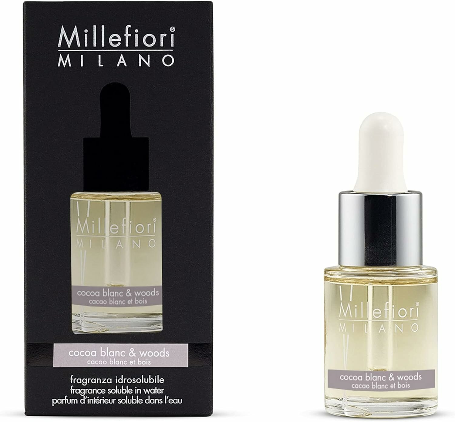 HYDRO / Концентрат для аромалампы Белое какао и дерево 15мл. FRAGRANCE SOLUBLE IN WATER COCOA BLANC & WOODS