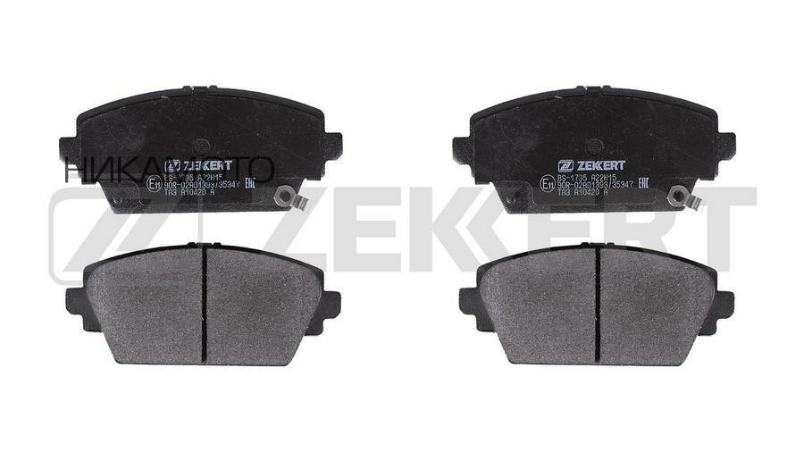 ZEKKERT BS-1735 Колодки торм. диск. передн. Honda Accord VI 97- Nissan Almera Tino (V10) 00- Primera (P12) 01-