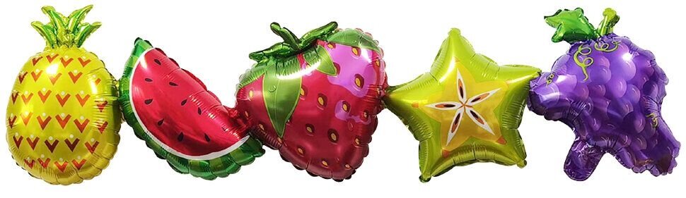 Гирлянда (37'/94 см) Фигура, Фруктовое ассорти, 2 шт. в упак.