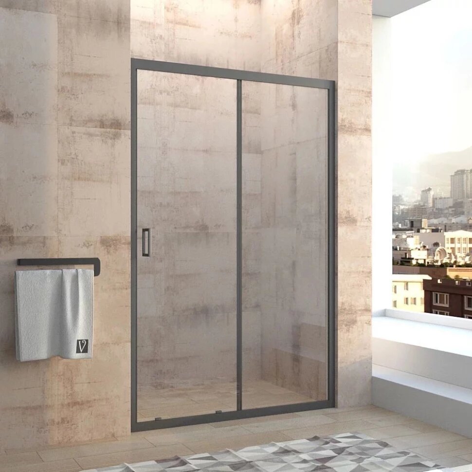 Душевая дверь 120 см Veconi Vianno VN40B-120-01-C1 прозрачное