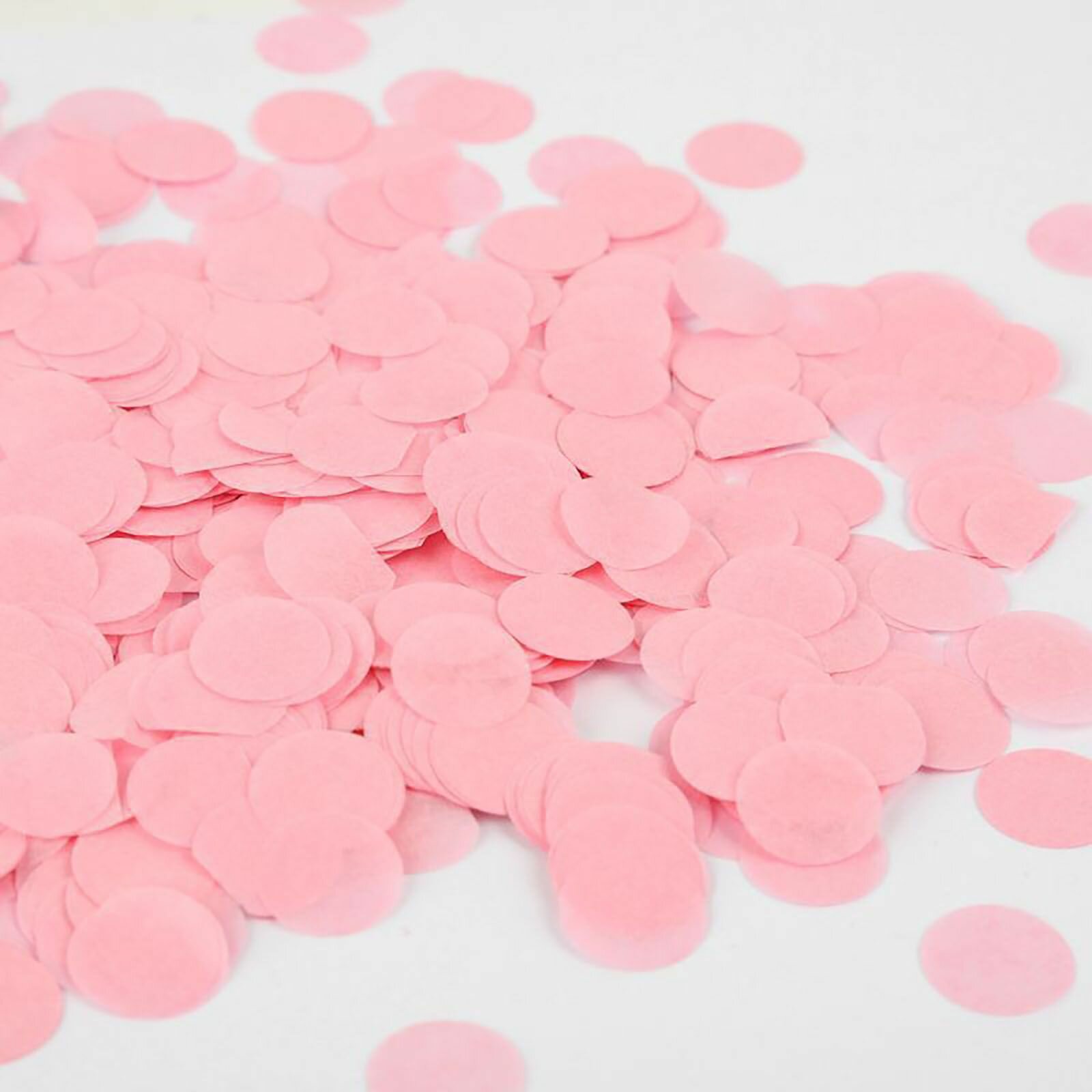 Конфетти "Круги" Нежно-розовые, бумажные, 1 см, 10 г. / Веселуха