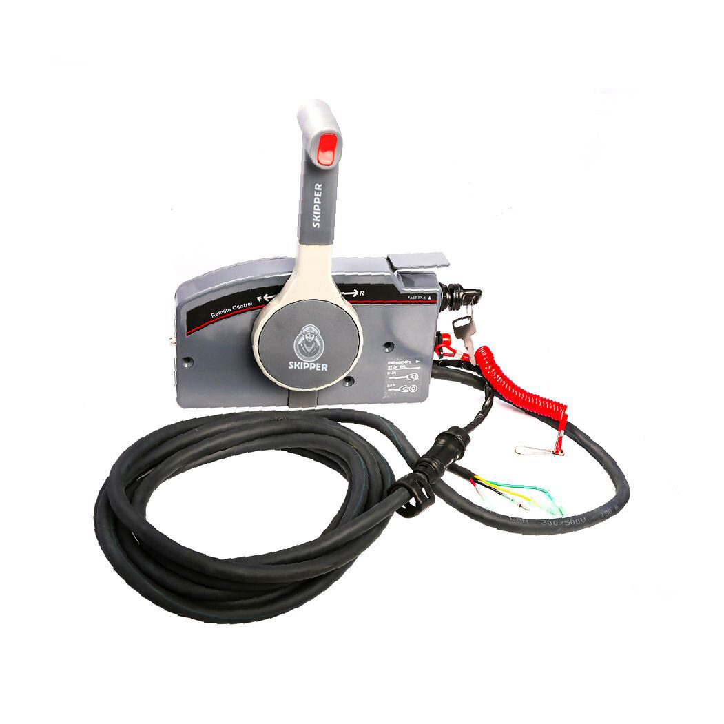 Пульт ДУ Skipper для Yamaha 703, без кнопки гидроподъема, фишка на 7 пинов, толкает газ