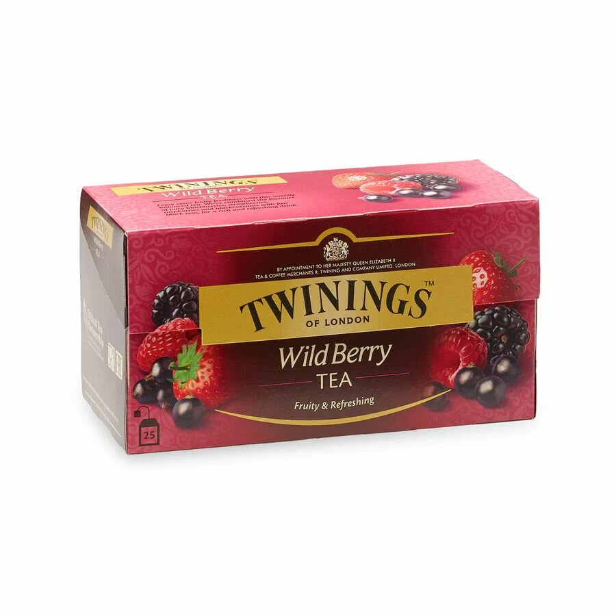 Чай Twinings Wild Berry tea Дикие ягоды 25 пакетиков (Финляндия)