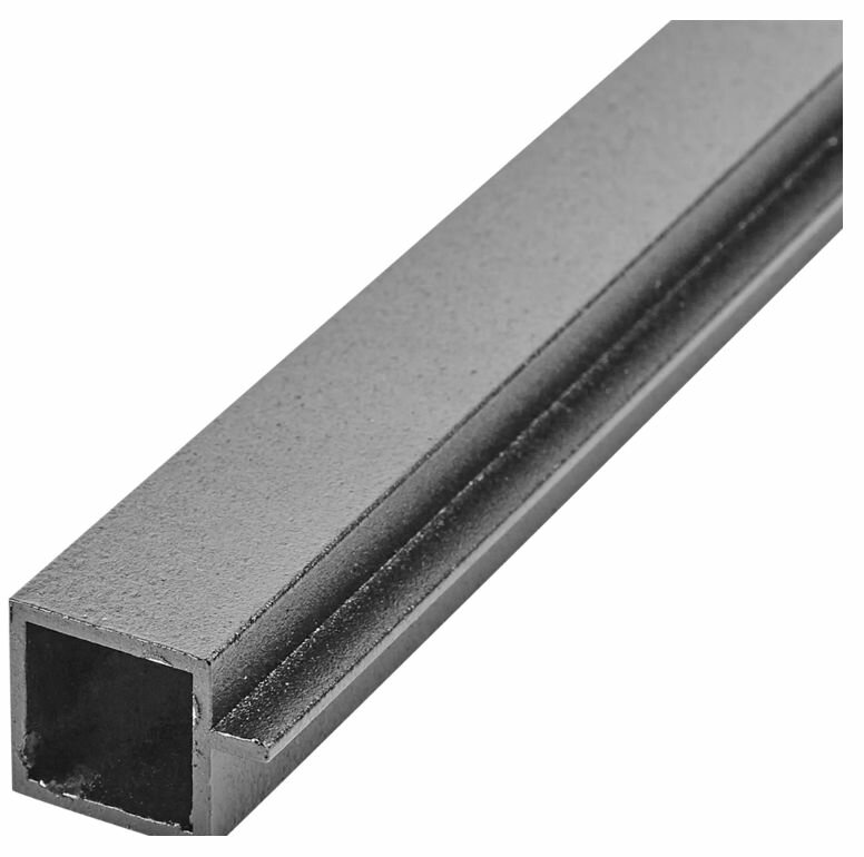 Профиль под стекло 18x23x1000 мм, алюминий, черный муар