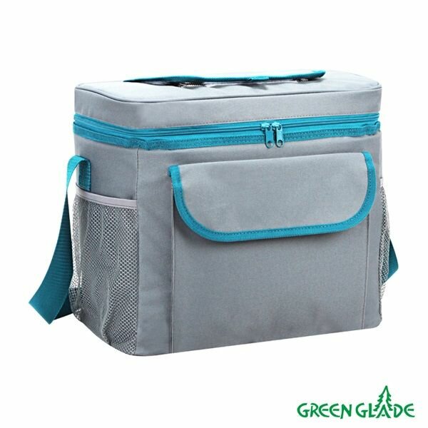 Термосумка холодильник для ланча и обеда переносная изотермическая 24 л, сумка для посуды походная