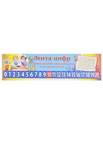 НаглядныеПособия Лента цифр (135*10см) (в пакете), (Сфера)