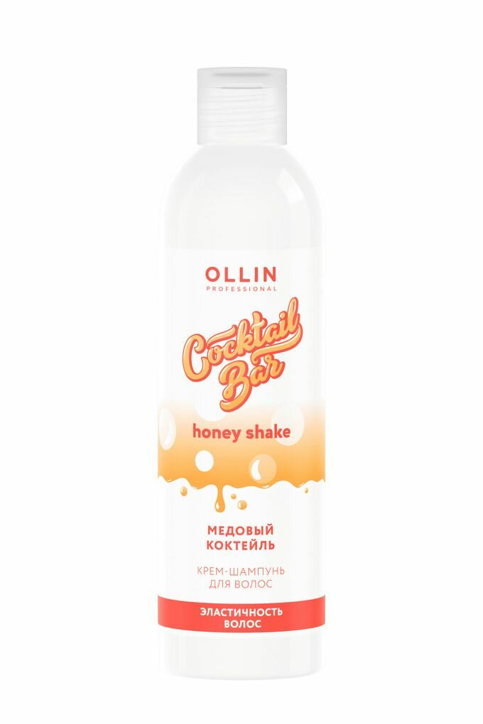 Ollin Cocktail Bar Крем-шампунь Медовый коктейль Гладкость и эластичность волос 400мл