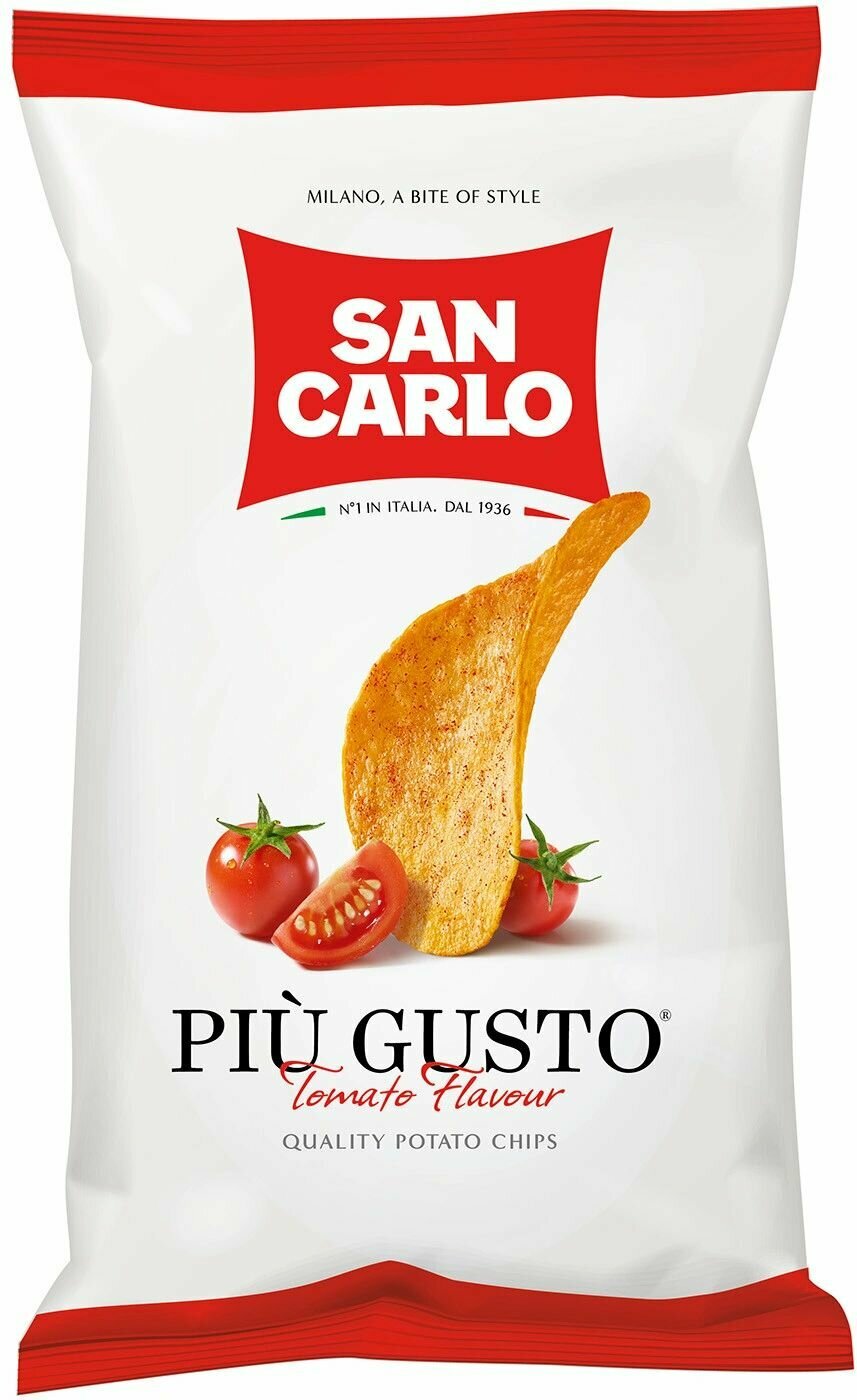 Чипсы картофельные San Carlo Piu Gusto томат, 150г, 3 шт.