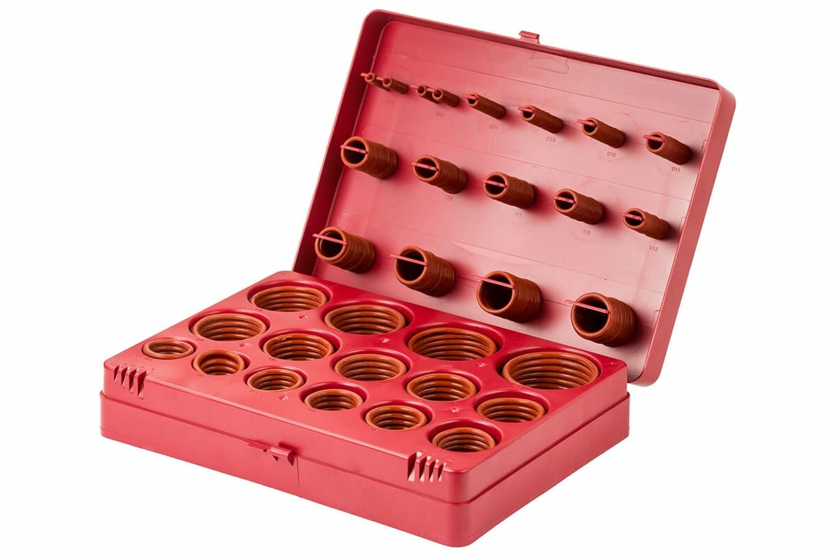 HIMPT Набор колец силиконовых уплотнительных o-ring silicon70 дюйм.(№4) 382шт 00028008227