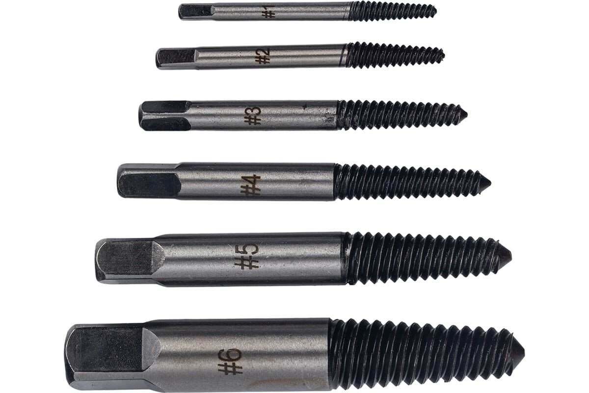 VIRA Набор экстракторов для болтов 3-25 мм, 6 шт, 820150 для монтажа и демонтажа