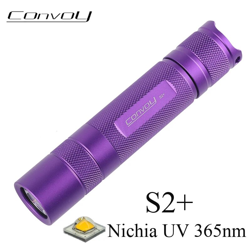 Фонарик CONVOY S2 Plus UV 365 нм With 18650 battery