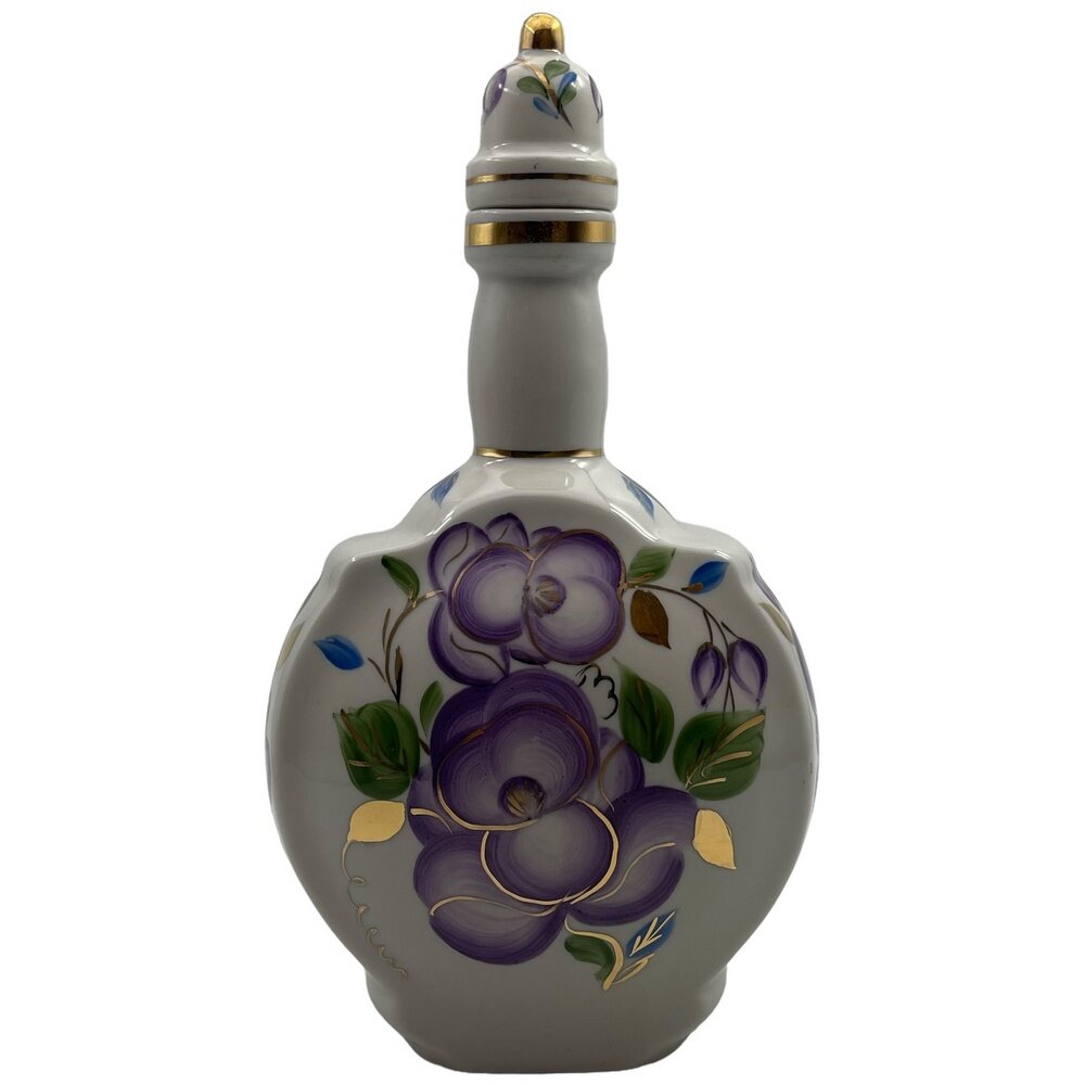 Штоф "Сысертская Роза" (сиреневая),0.6 л, фарфор, ручная роспись, 1977-1991 гг, Сысерть, СССР