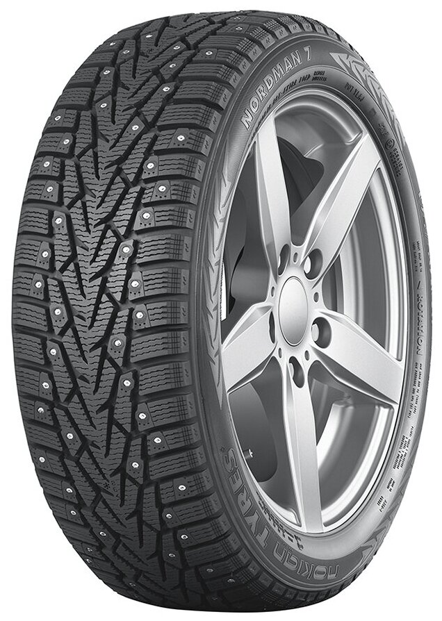Шина Ikon Nordman 7 205/65 R16 99T XL зимняя шипованная, для легкового автомобиля, HT дорожный