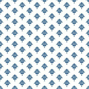 Обои York Waverly Cottage ER8228 D; 0,52х10,05 м. , Бумага Sure Strip , синий