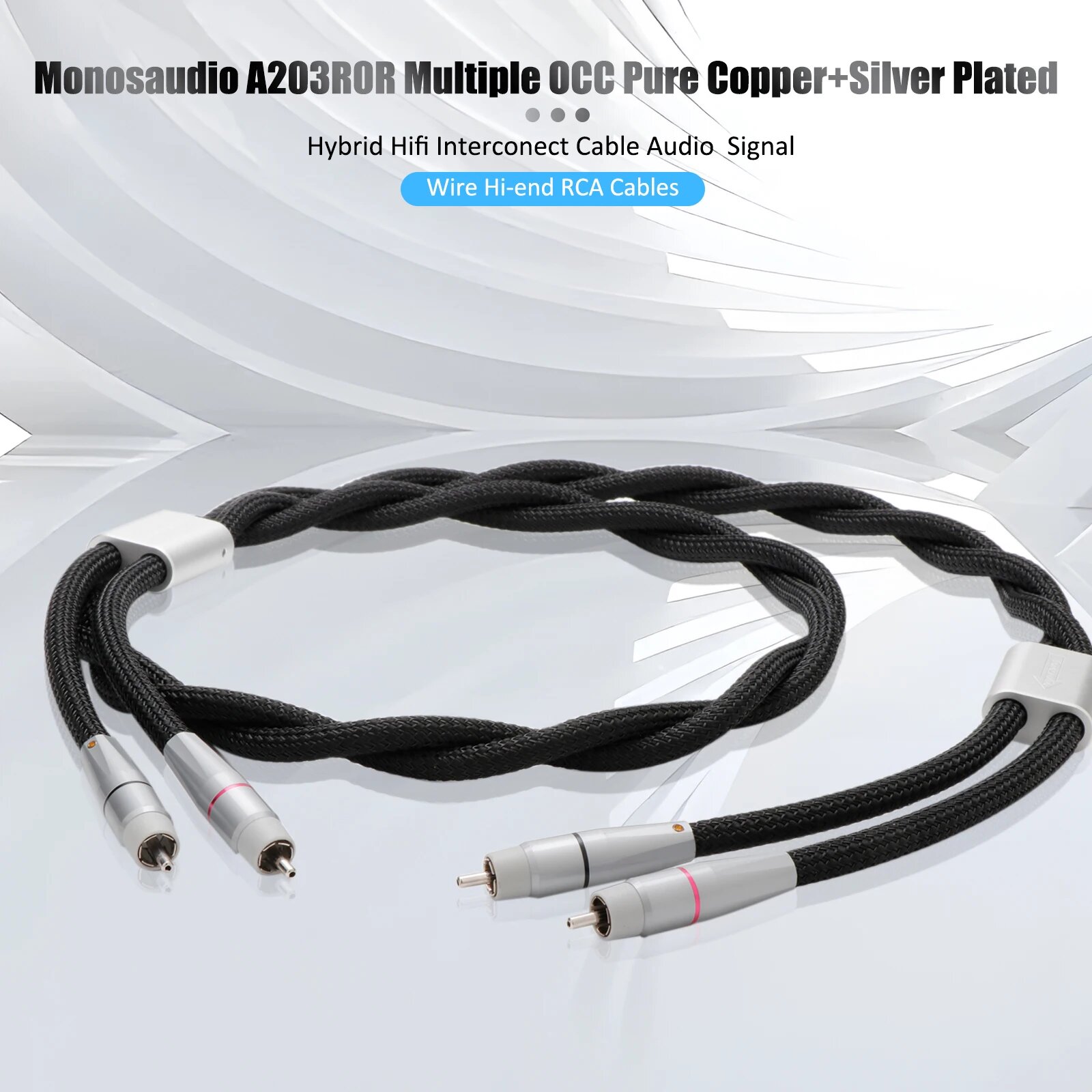 Monosaudio RCA кабель OCC, 0.75 м — фото 1
