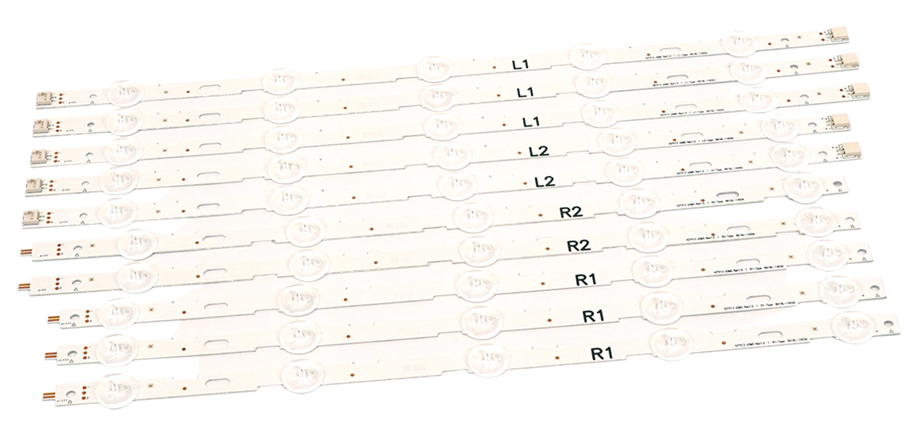 Светодиодная подсветка 6916L-1402A, 6916L-1403A, 6916L-1404A, 6916L-1405A, 42" для телевизора LG 42LA6130, 42LA6134, 42LA6136, 42LA613S, 42LA613V (3R1+3L1+2R2+2L2) 10шт