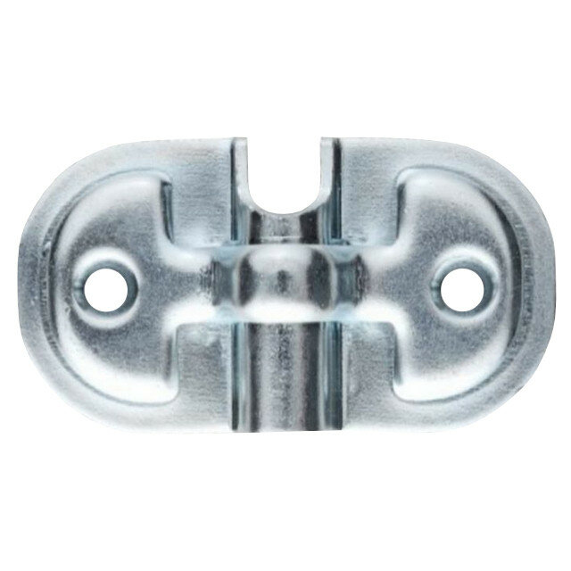 Пластина ответная для крюка 74х40х10 мм, оцинкованная, крепёжная деталь монтажа