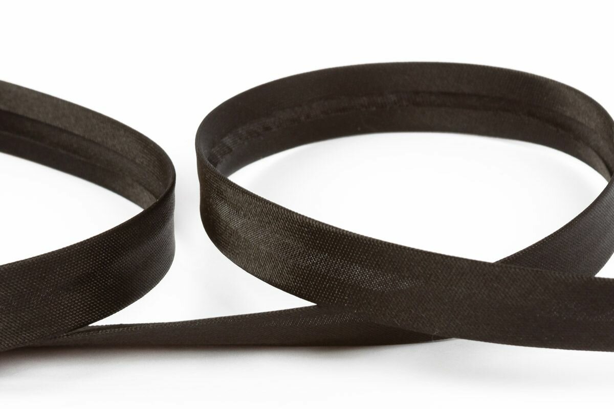 Косая бейка "Gamma" GK-15P 14 - 15 мм 132 м 1 м черный №080