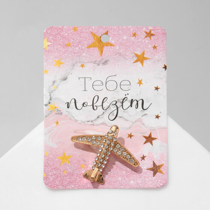 Брошь, стразы