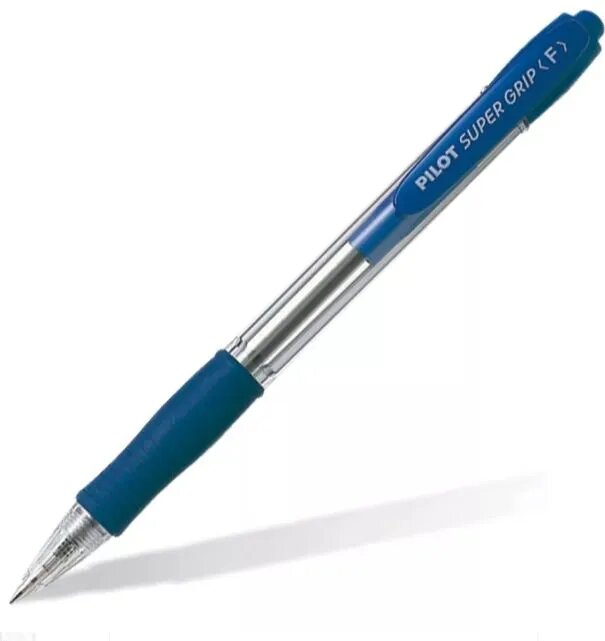 Pilot Ручка шариковая автоматическая Super grip синий, 0,7 мм