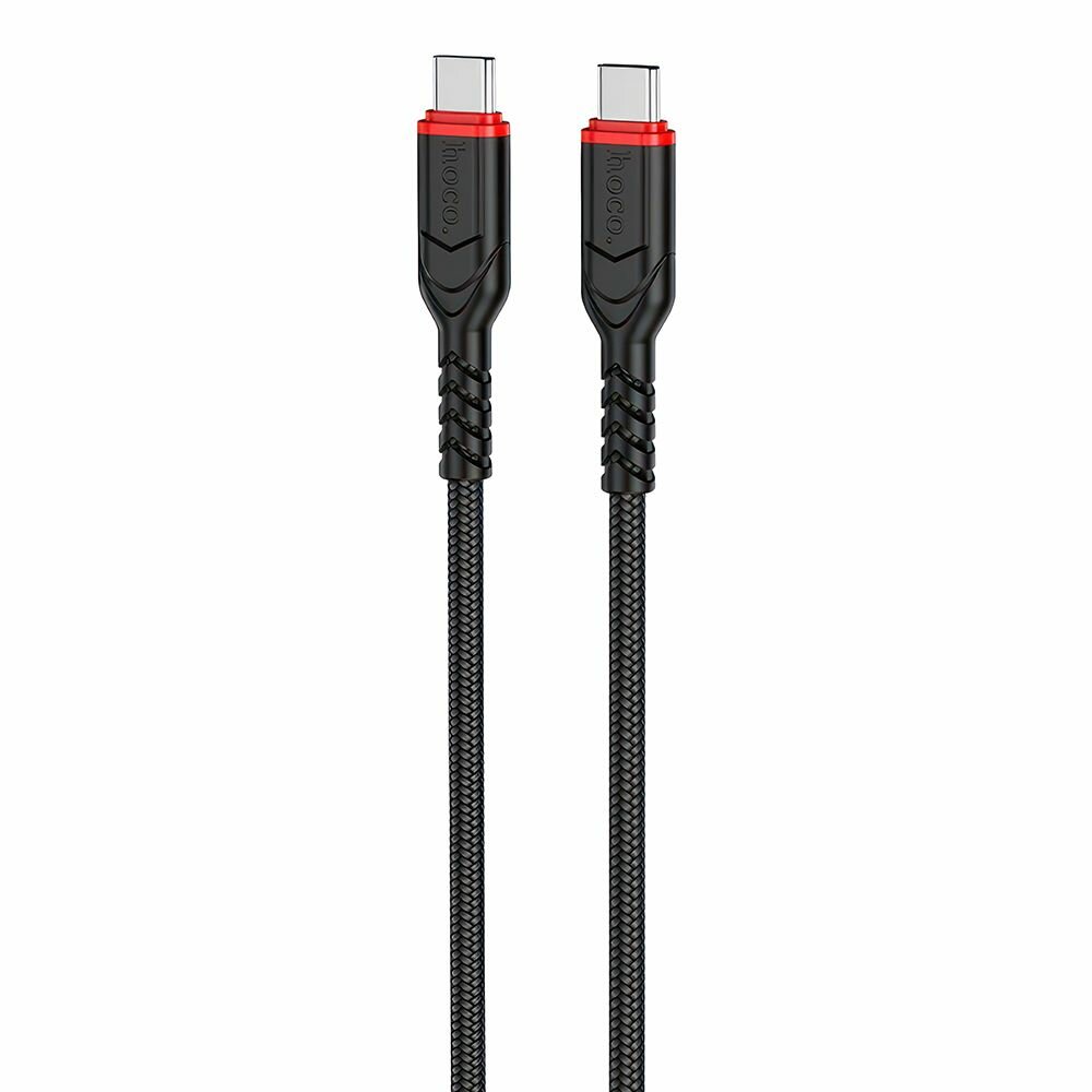USB-C кабель HOCO X59 Victory Type-C, 3А, 60W, 1м, нейлон (черный)