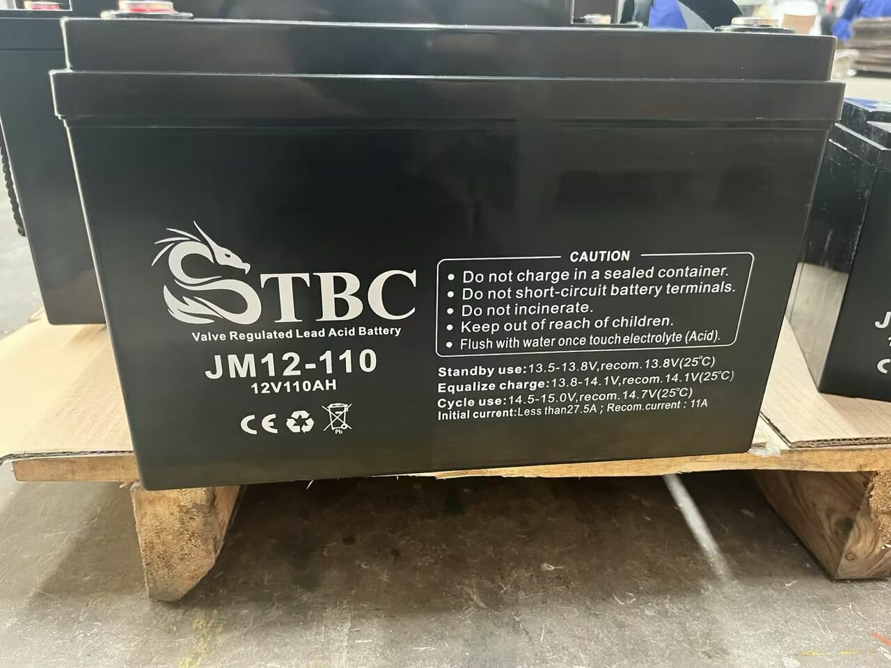 Аккумулятор TBC JM12-110, герметичный, необслуживаемый, для ИБП, систем охраны