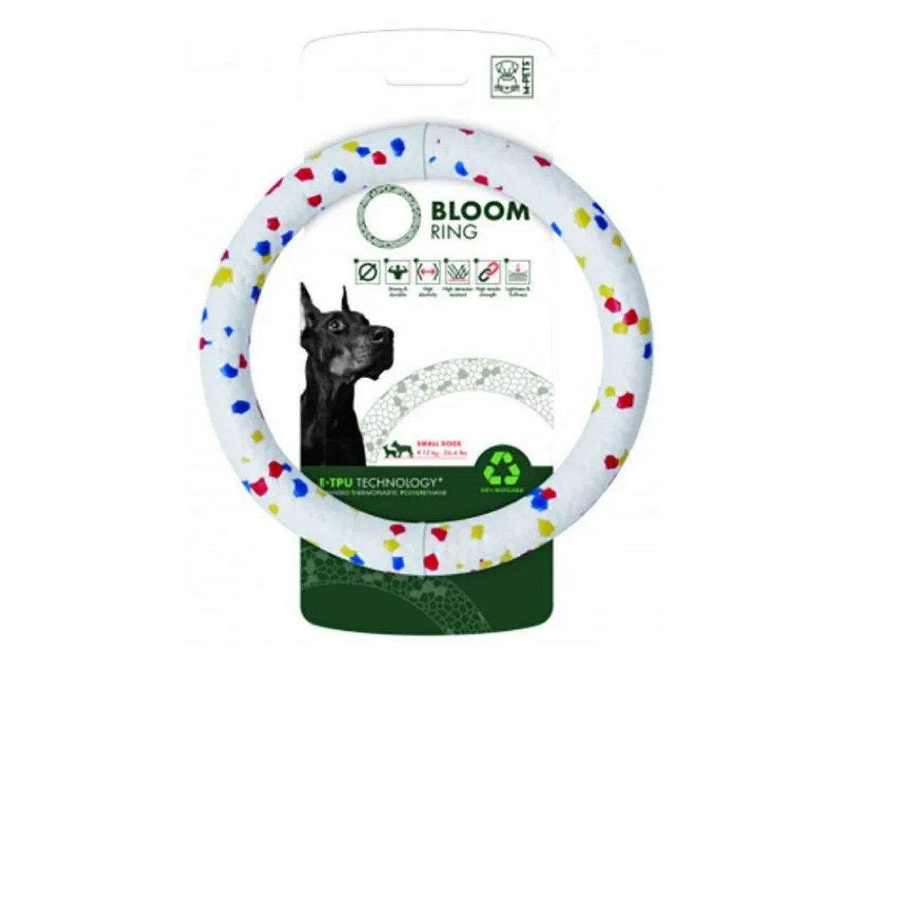 M-PETS Игрушка для собак кольцо блум, 18 см