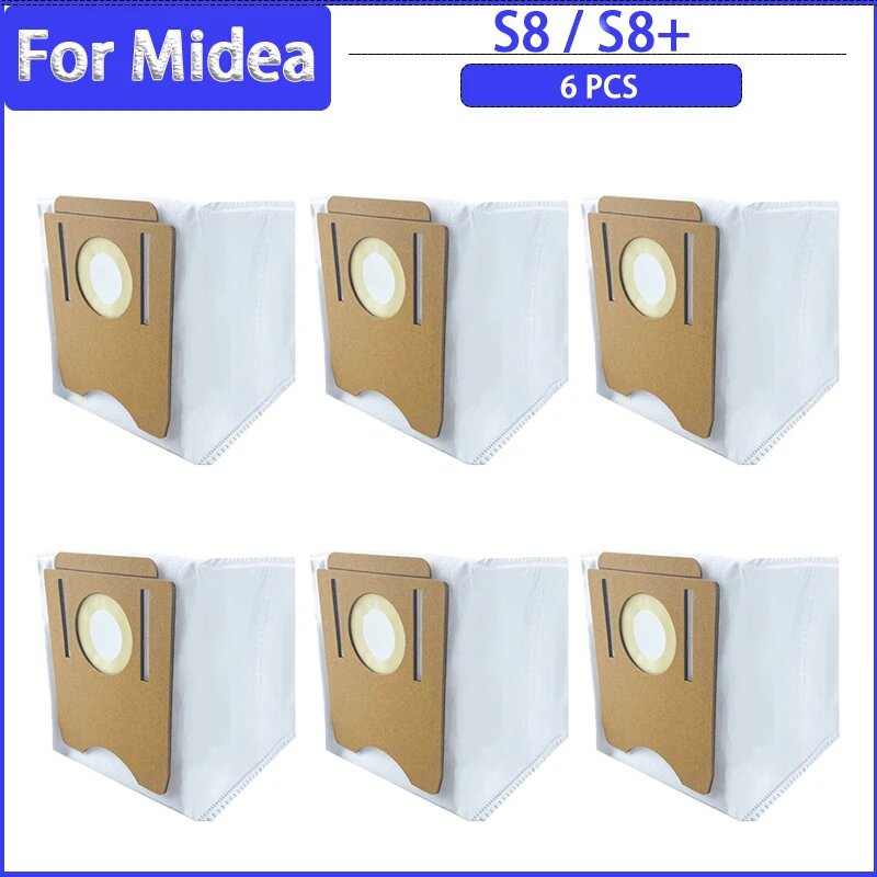 6 шт. мешков для пыли Midea S8/S8+ бежевый