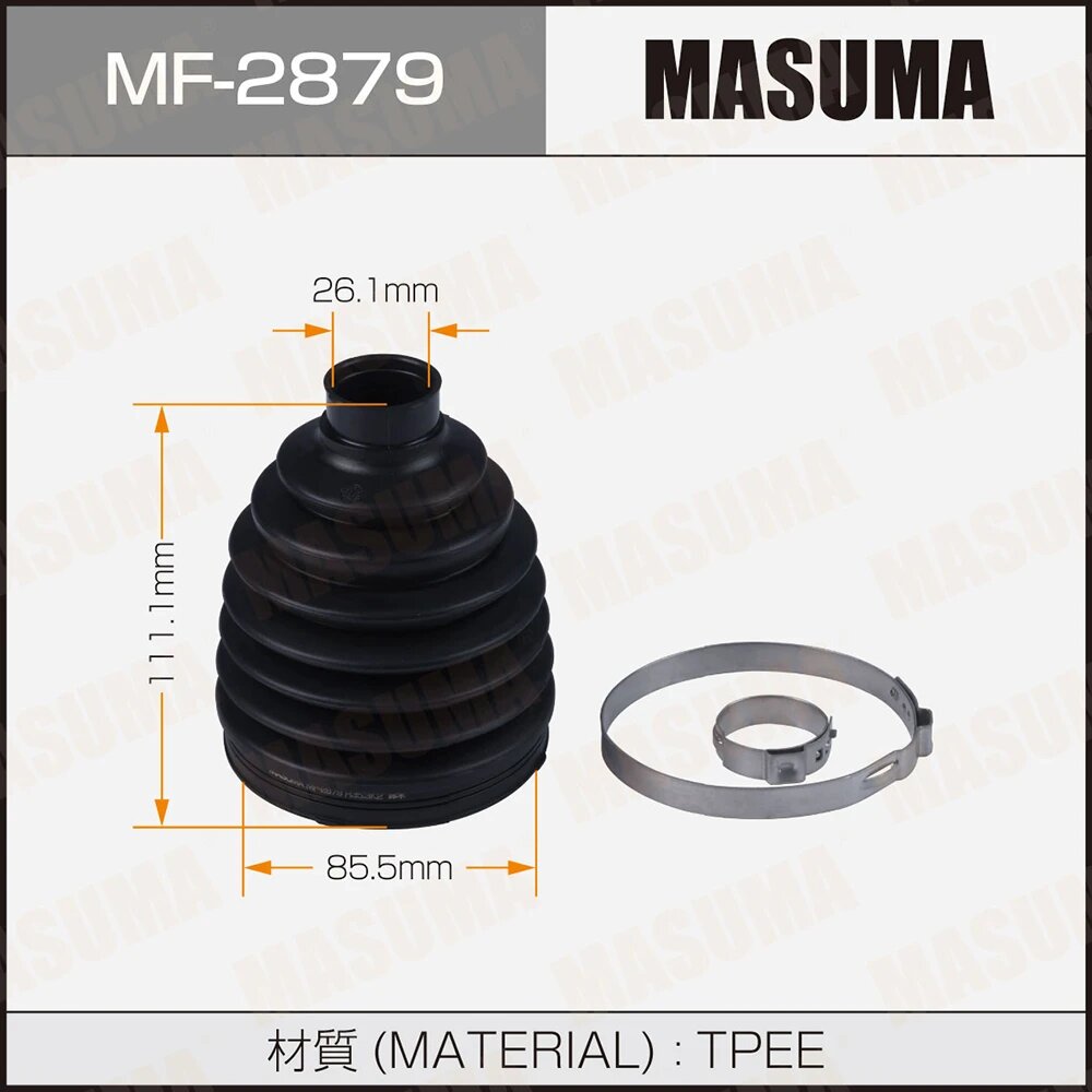 Пыльник шруса (пластик) + спецхомут Masuma MF-2879