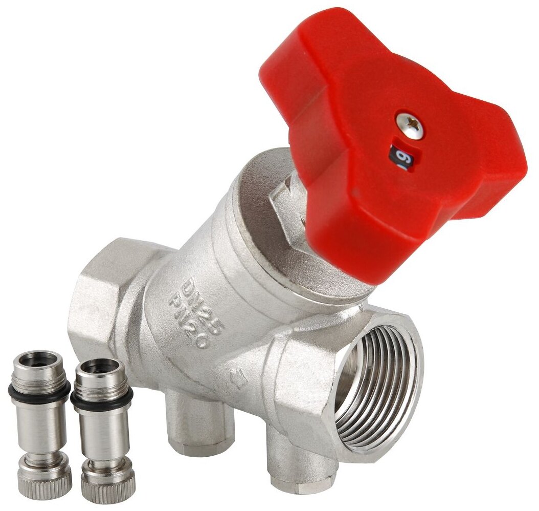 Балансировочный клапан ручной VALTEC VT.054. N.05, муфтовый (ВР/ВР), Ду 20 (3/4")