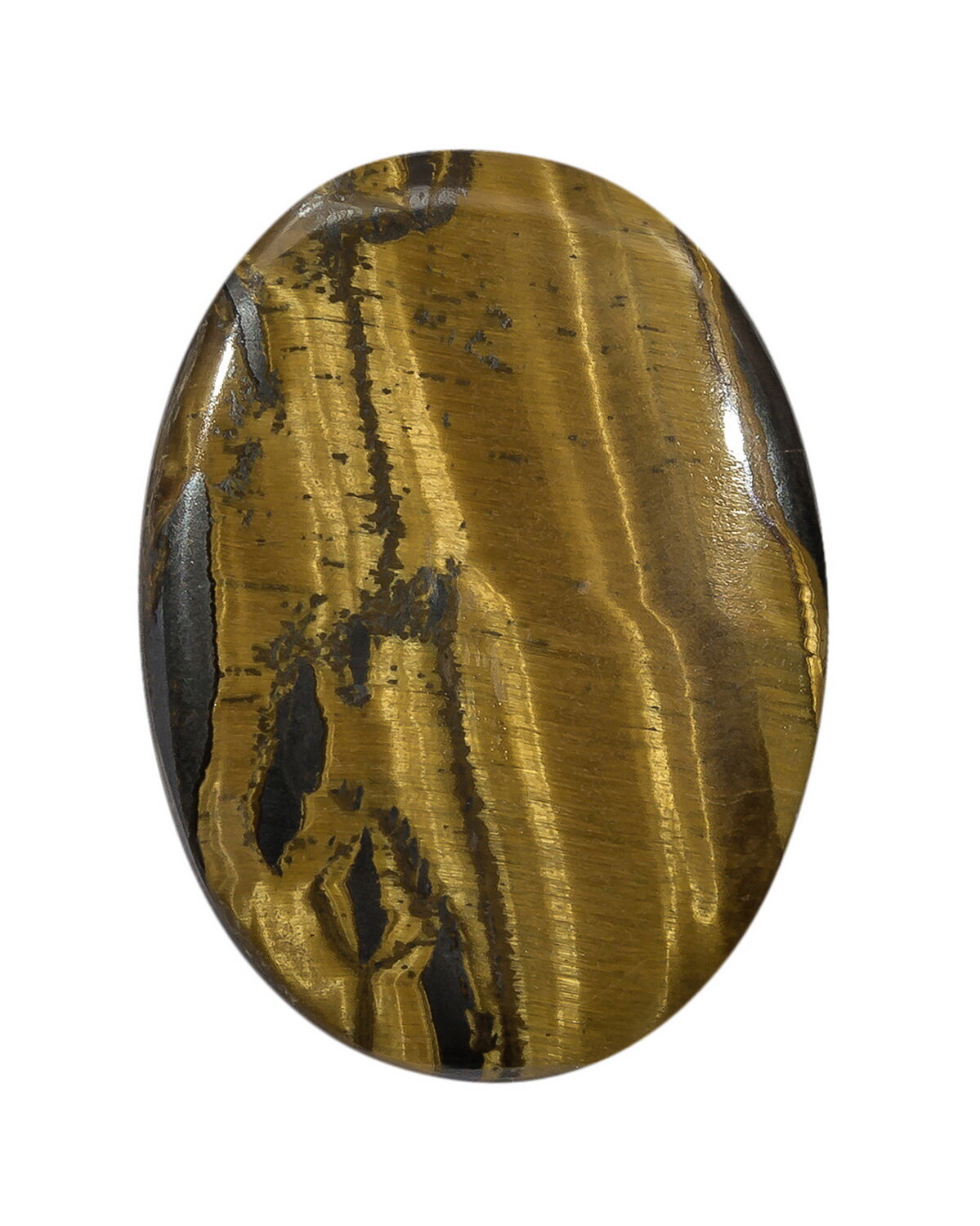 Кабошон Тигровый глаз, натуральный минерал, размер: 41х31х4 мм.