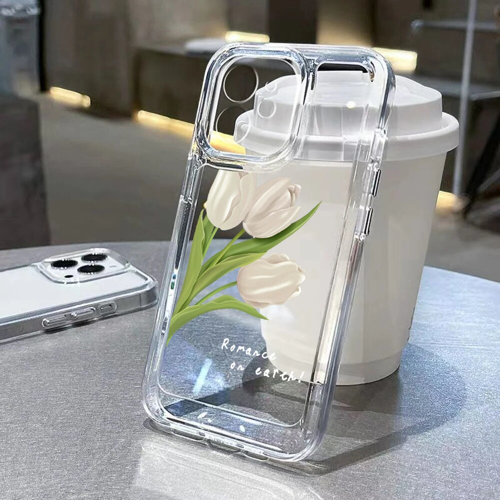 Чехол Samsung Galaxy S22 Ultra 5G, тюльпаны, LJ59
