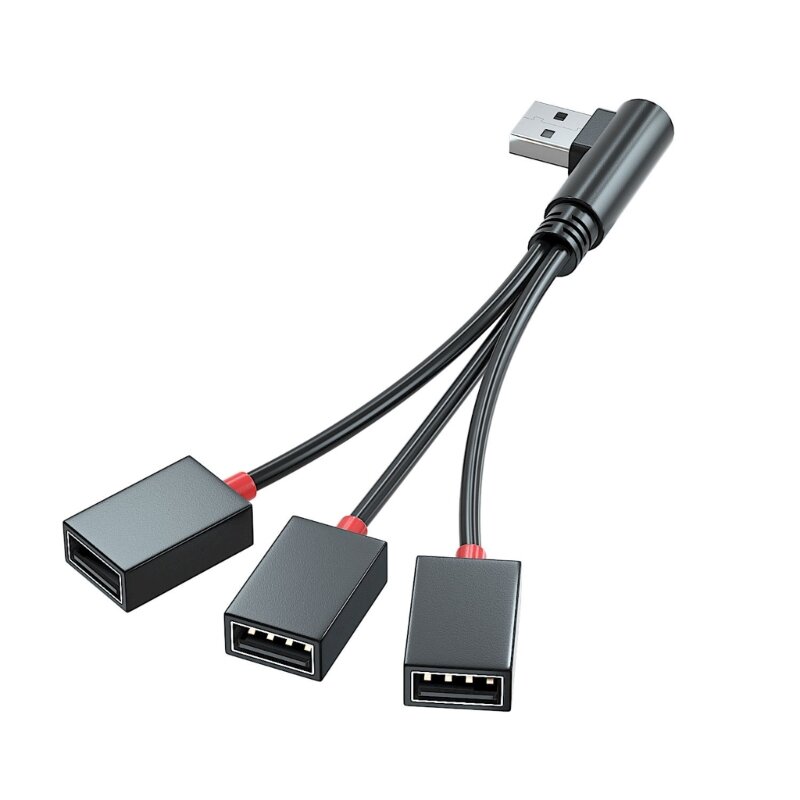 1 штука) Можно заряжать только один на три USB-разветвителя-левый изгиб