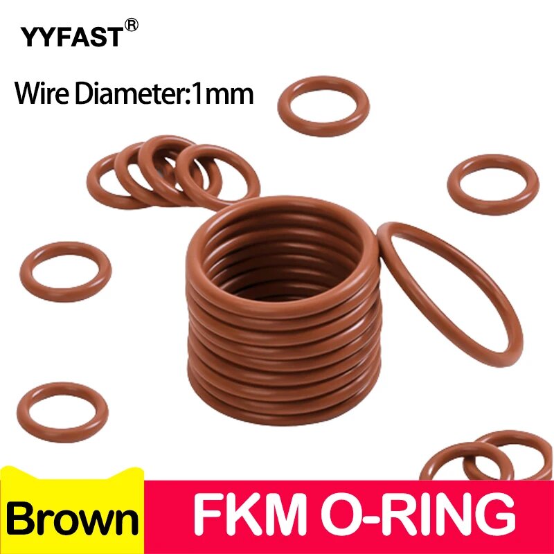 Коричневые уплотнительные кольца FKM 3-58 мм 16x1(50pcs)