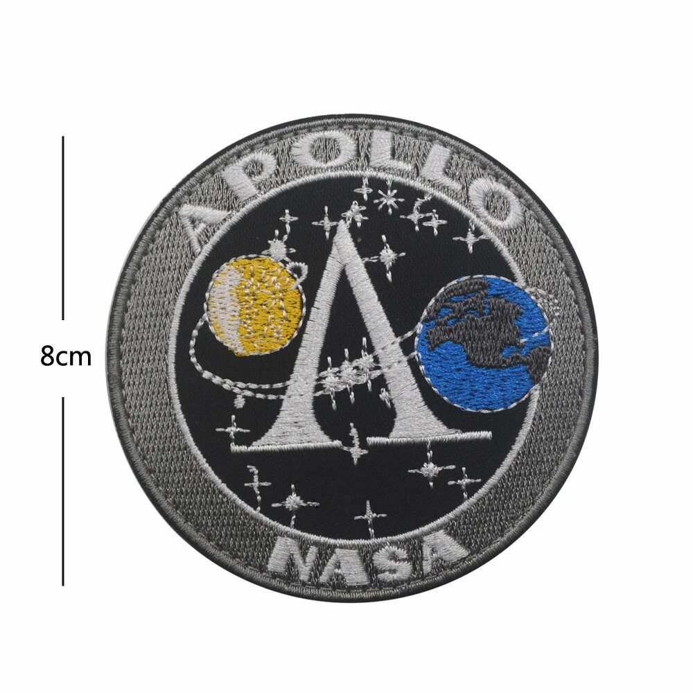 Вышивка на тактическую одежду Apollo NASA, 8 см, цвет 11