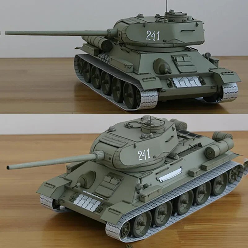 Картонная модель танка T-34/85 1:25