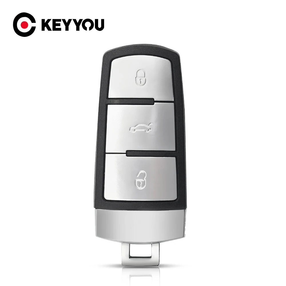 KEYYOU Shell Smart Remote Key Case Fob для VW для VOLKSWAGEN B6 B7 B7L CC R36 Maogotan B5 Passat 3C 3 кнопки