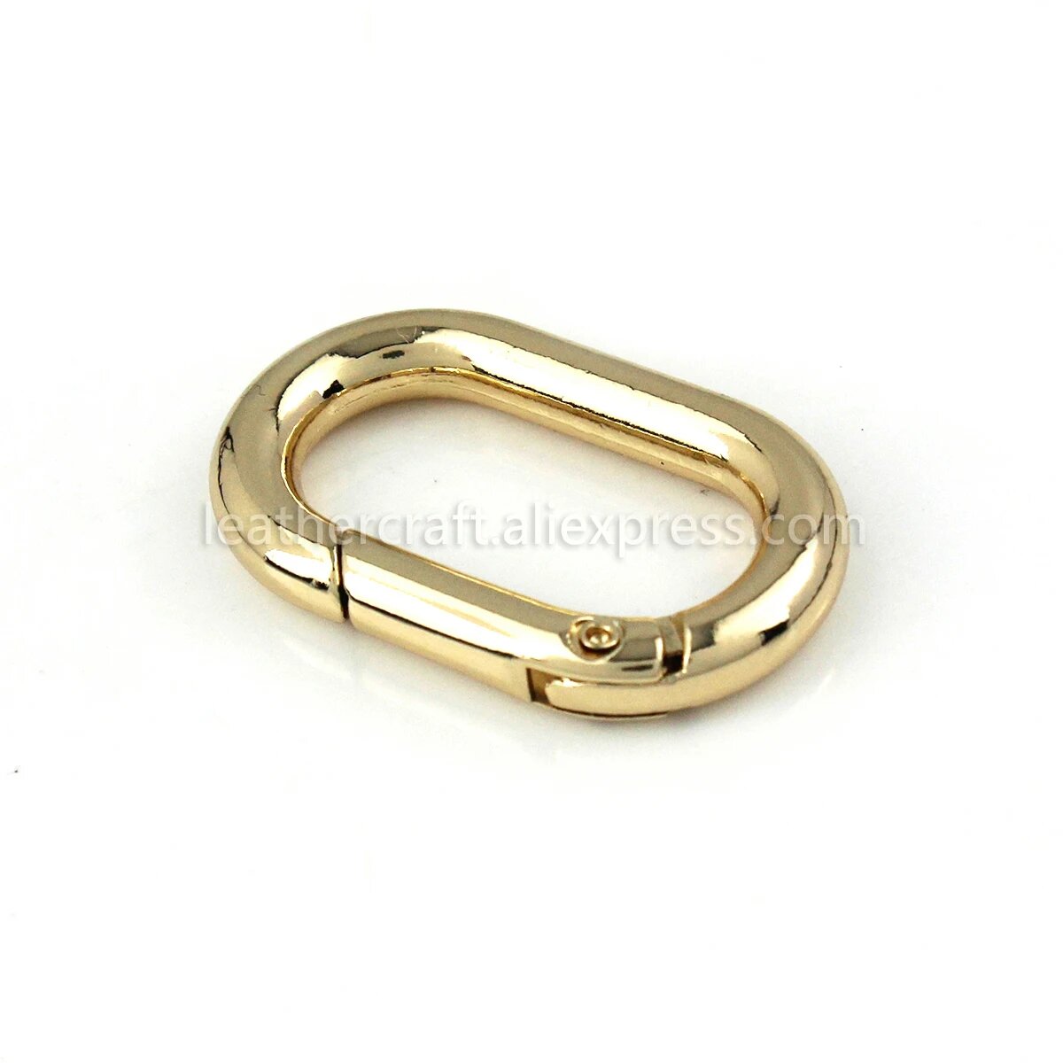 1x металлическое овальное кольцо Карабин пружинный спусковой крючок для ворот зажимы для кожаного ремня лямки крючки для ключей