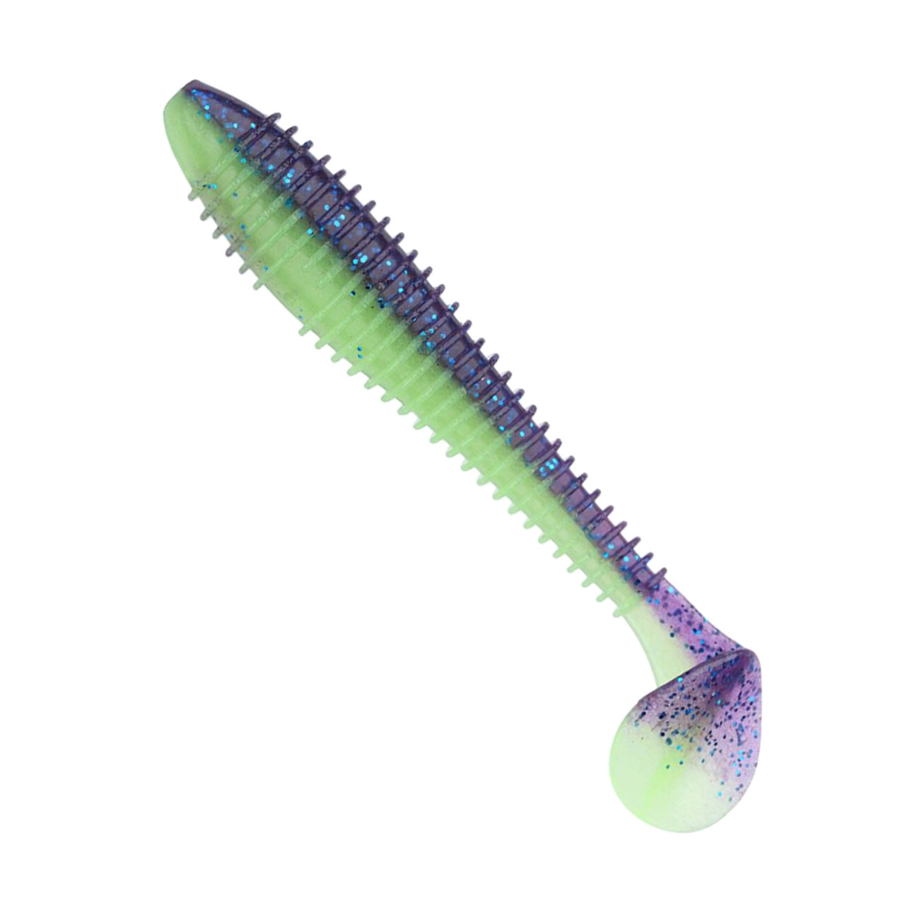Приманка силиконовая Keitech Swing Impact FAT 7.8", 54,2г, цвет #PAL06 Violet Lime Belly