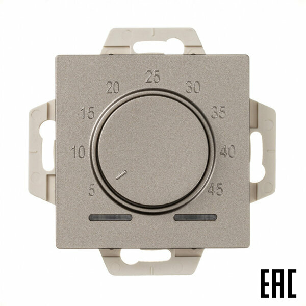 Механизм AtlasDesign регулятора тёплого пола 5-45град. С скрытой проводки шампань Systeme Electric ATN000535