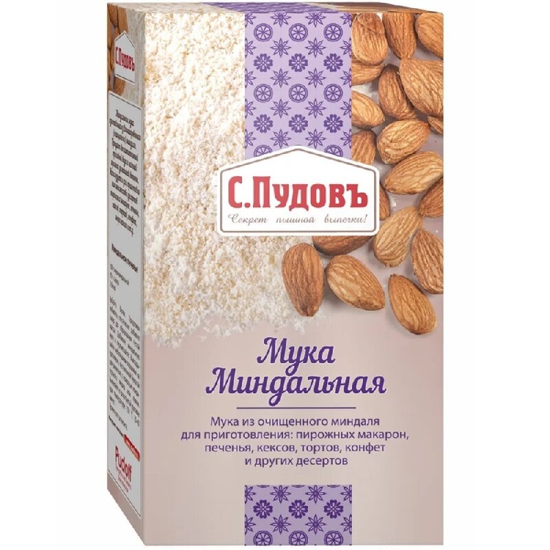 Мука С. Пудовъ миндальная карт/кор 100г