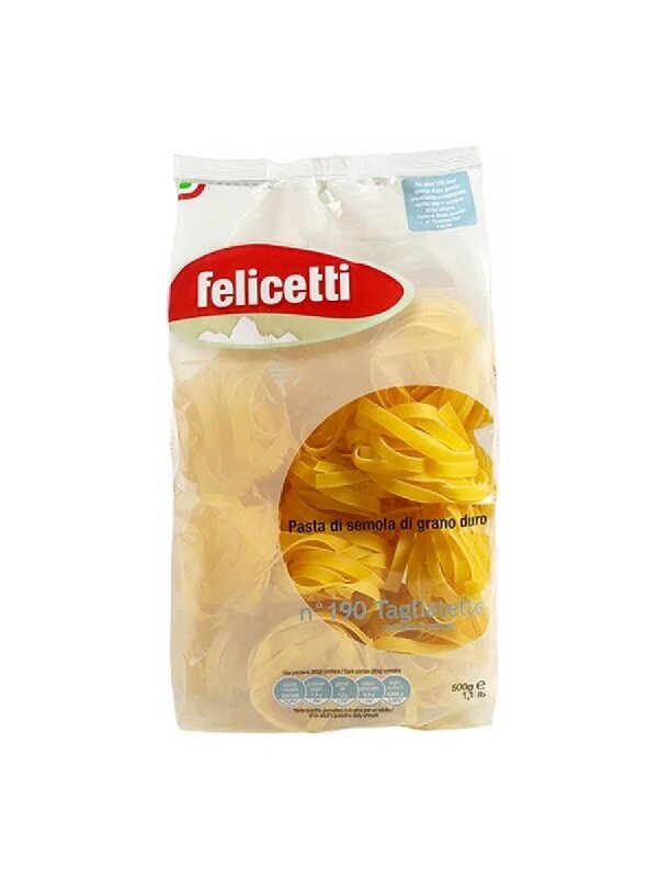 Макаронные изделия FELICETTI №190 Тальятелле "Пастифичио Феличетти" 500г