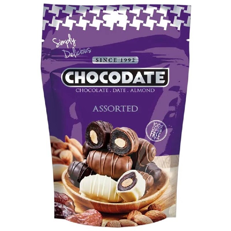 Конфеты CHOCODATE финики с миндалем Ассорти 100г