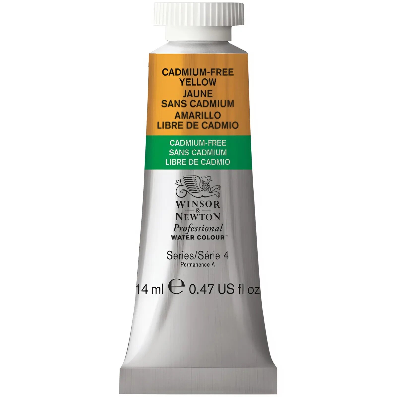 Акварель художественная Winsor&Newton "Professional", 14 мл, туба, желтый бескадмиевый
