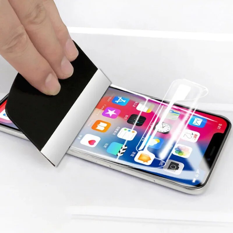 Гидрогелевый режущий плоттер, пленка, ракель, защитная пленка для экрана, скребок для упаковки, лопата для удаления пузырьков для нанесения пленки телефона